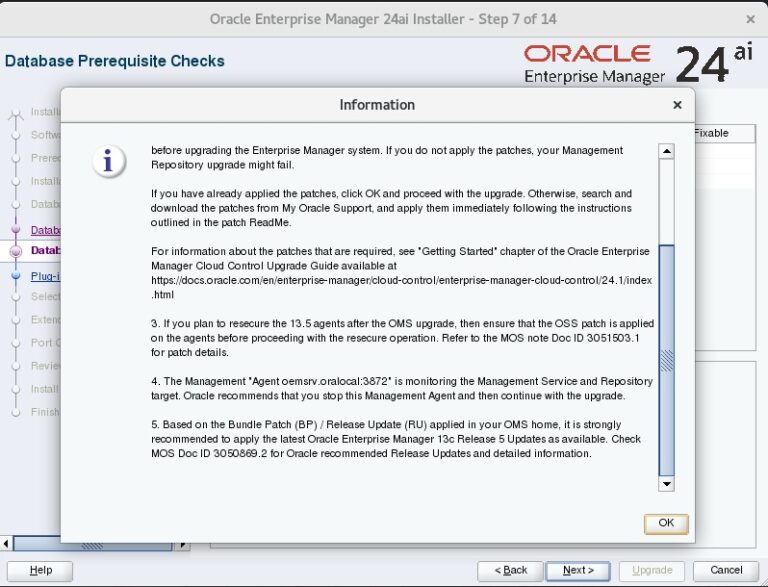 Upgrade EM from 13.5 to 24ai (24.1.0.0.0) - Fernando Simon