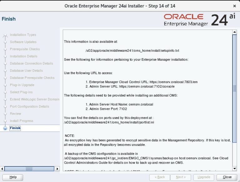 Upgrade EM from 13.5 to 24ai (24.1.0.0.0) - Fernando Simon